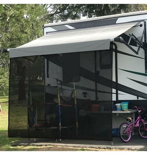 Shadeidea Rv 차양 차양막 스크린 27 X 27m9 9 5 블랙 메시 빛 가리개 모터홈 캠핑 티몬