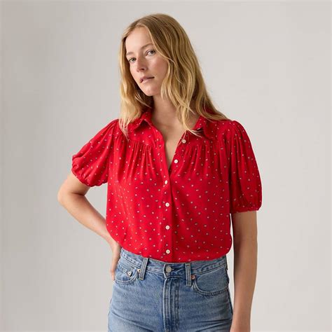 Lea Short Sleeve Blouse Multi Color Levis® Us