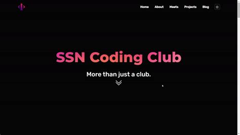 I Am The President At SSN Coding Club