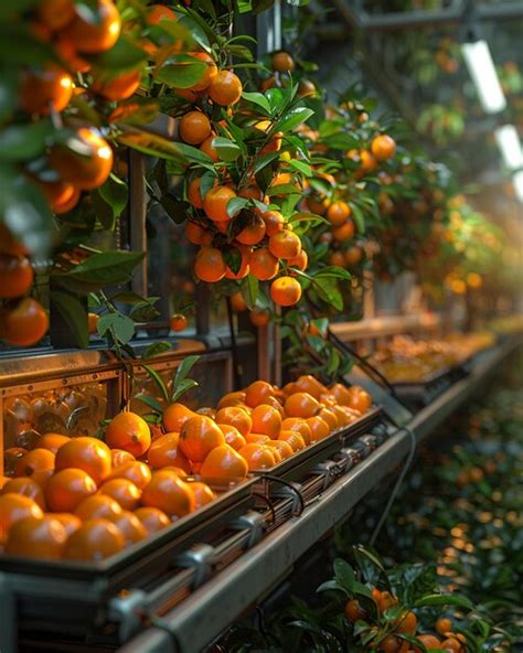 Solarpowered Robotic Fruit Inspectors Wallpaper Premium Ai Generated
