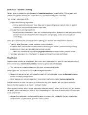 Lecture 23 Machine Learning Pdf Lecture 23 Machine Learning We