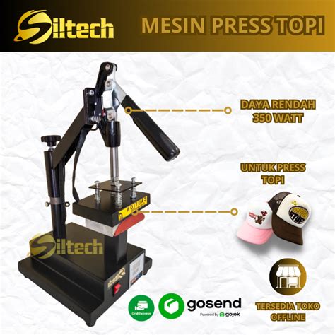 Jual Mesin Press Topi Touchscreen Alat Pres Cetak Sablon Topi Polyflex Shopee Indonesia