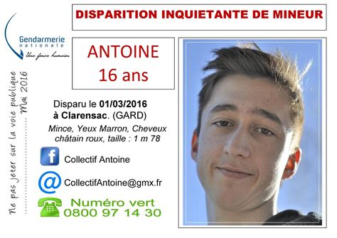 Disparition Inquiétante Dun Ado Appel à Témoin