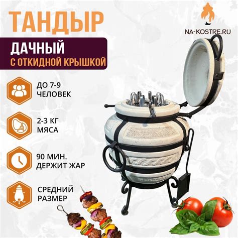 Тандыры "ДАЧНЫЙ" с откидной крышкой - купить тандыр Дачный в интернет ...