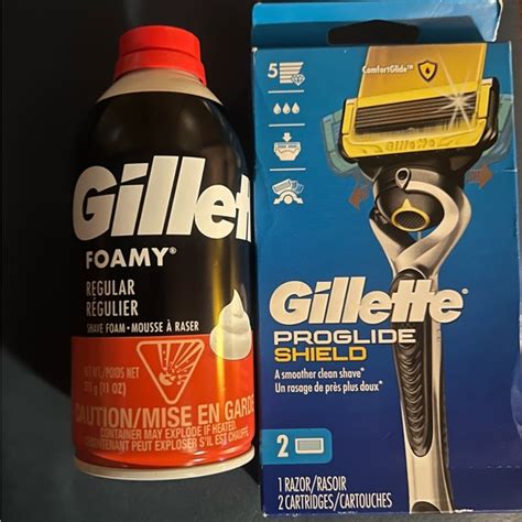 Gillette Grooming Foamy Regular Shave Foam And Proglide Shield