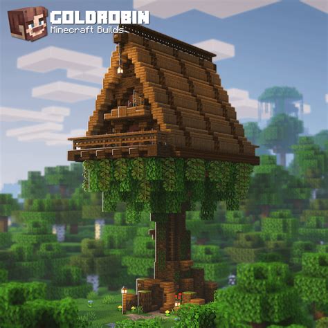 Treehouse In Minecraft Rminecraftbuilds