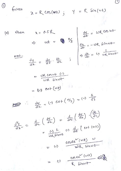Solved The Parametric Equations Of An Object Are Given Chegg