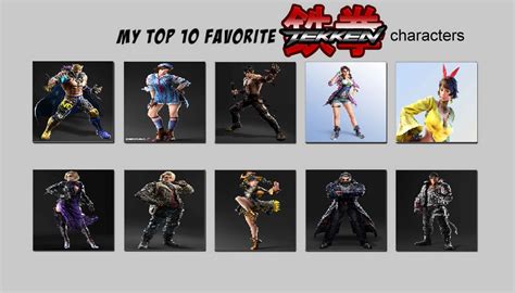 My Top 10 Tekken Characters By Usermicko2002 On Deviantart