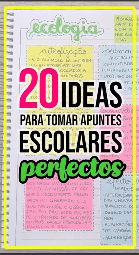 10 Ideas Para Hacer Tus Apuntes Organizados Y Perfectos Con Imagenes