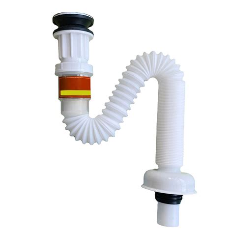 Flexible Expandable Drain Pipe Adjustable P Trap Expandable Pipe