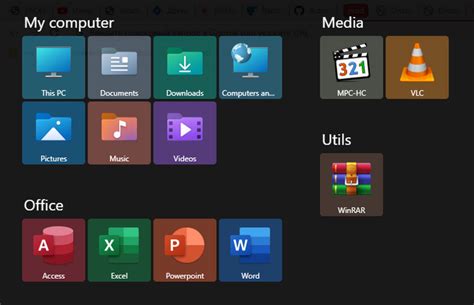 Полноэкранное меню в Windows 11 Пикабу