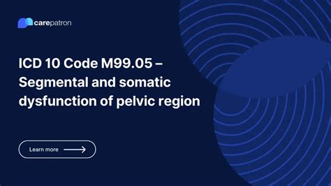 M99 05 Segmental And Somatic Dysfunction Of Pelvic Region