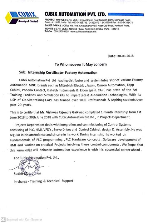 Vishwas Gaikwad On Linkedin Successfully Completed 1 Month Internship