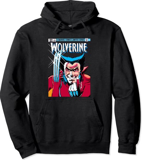 Marvel X Men Limited Series Wolverine Comic Book Cover Pullover Hoodie