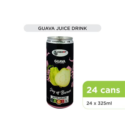 Sundrop Guava Juice 325ml X 24cans Jus Jambu Batu Carton Shopee
