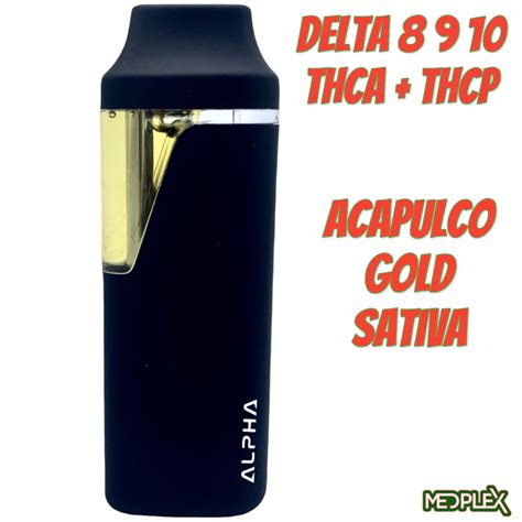 Nano² Acapulco Gold Sativa Disposable Vape Pen Thc Thca Thcp 2g Medplex