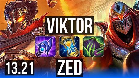 VIKTOR Vs ZED MID 900K Mastery 7 3 9 Dominating BR Master 13