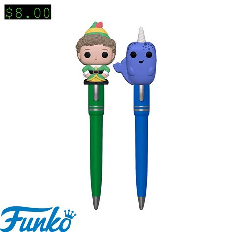 [link In Image Caption] Elf Pop Pen Buddy The Elf And Narwhal 2 Pack Now