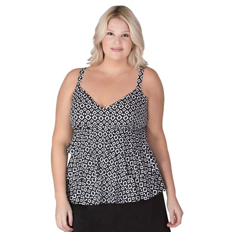 Ruffle Triple Tier Plus Size Swimsuit Top Swimsuits Just For Us