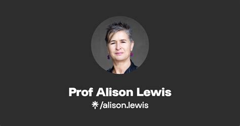 Prof Alison Lewis Twitter Instagram Facebook Linktree