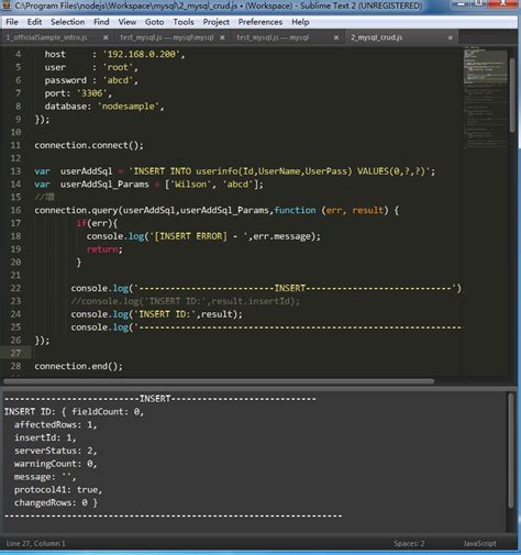 Nodejs学习笔记（四） 与mysql交互（felixgenode Mysql） Porschev 博客园