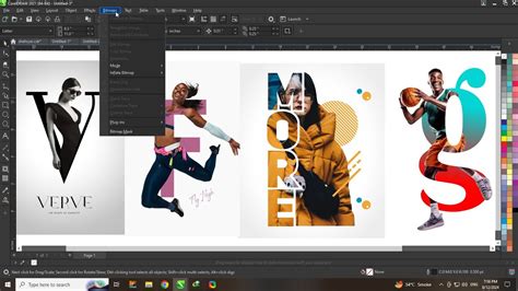 Coreldraw Tutorial Text Masking Effect Typography Ahsan Sabri Youtube
