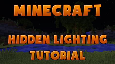 Minecraft Hidden Lighting Tutorial YouTube