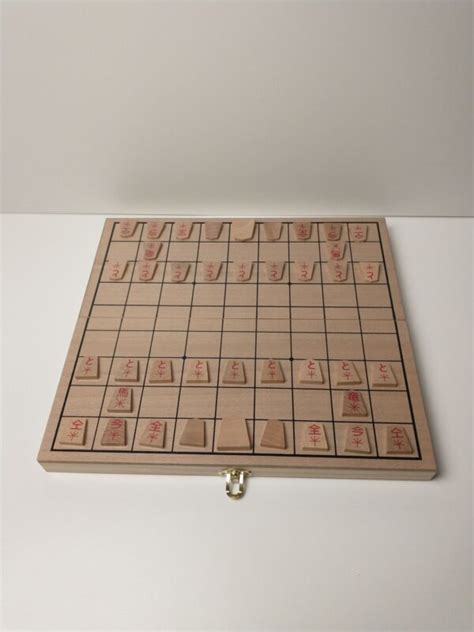International Westernized Shogi Set With Arrows And Japanese 1 Kanji Shogi International