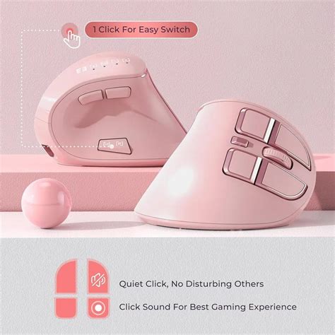 Эргономичная мышь Bluetooth, беспроводная вертикальная мышь ...