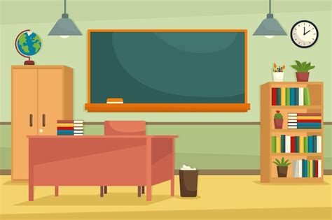 Premium Vector Empty School Class Conference Background