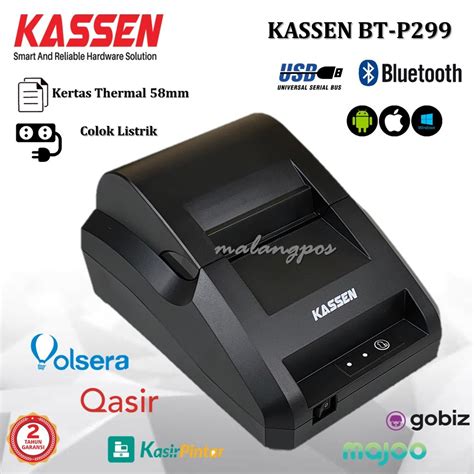 Jual Kassen BTP299 Printer BluetoothThermal 58mm Printer Struk Kasir