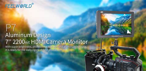 FEELWORLD P Inch Nit Daylight Viewable Camera Field Monitor Rugged Aluminum Design K