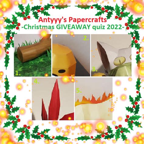 Antyyys Papercrafts Christmas Giveaway 2022 By Antyyy On Deviantart