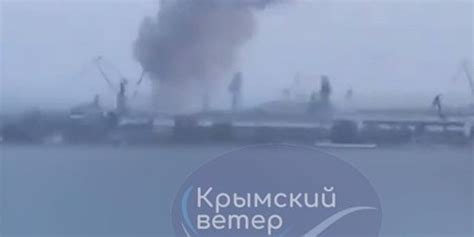 Video showing explosion at Kerch shipyard and work of Russian air ...