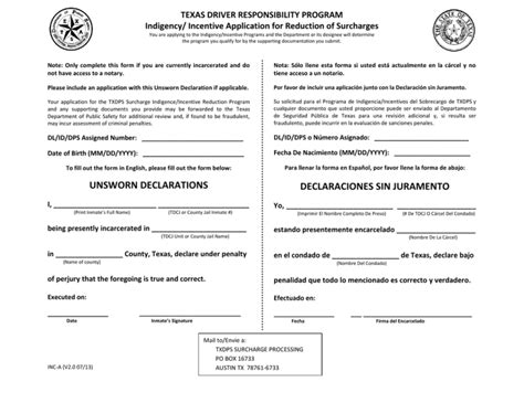 Unsworn Declarations Declaraciones Sin Juramento