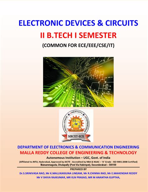 EDC Lecture Notes Communications ELECTRONIC DEVICES CIRCUITS II B