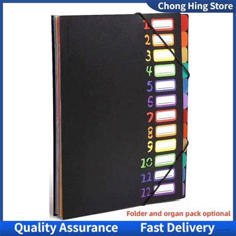 Expanding File Organizer Pockets Accordion Folders A Letter Size Hold Sheets Rainbow