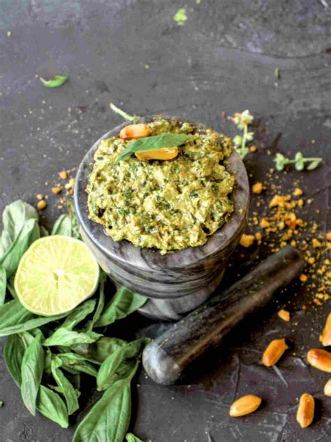 Thai Basil Pesto With Peanuts Simplybeyondherbs