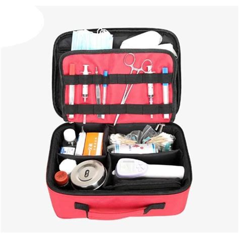 Trousse De Premiers Soins Étanche Avec Compartiments Étiquetés Poignée