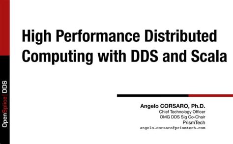 High Performance Distributed Computing With Dds And Scala Ppt