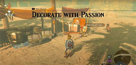 Zelda Totk Decorate With Passion Quest Walkthrough