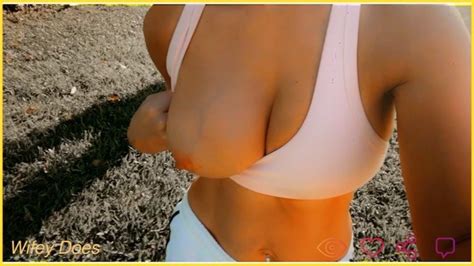 wife flashing sports team to motivate them