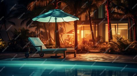 Premium Photo Beautiful Luxury Hotel Swimming Pool Resort Background