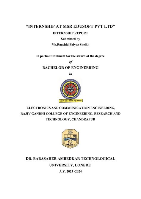 Raashid Final Report On Embedded Systems Docx