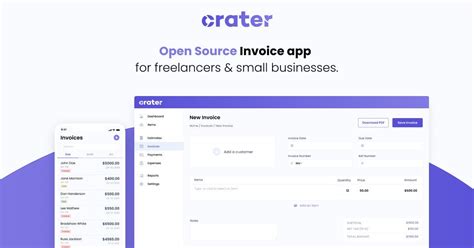 crater open source and free invoice app php