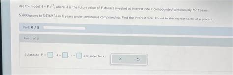 Solved Use The Model A Perl Where A Is The Future Value Of Chegg