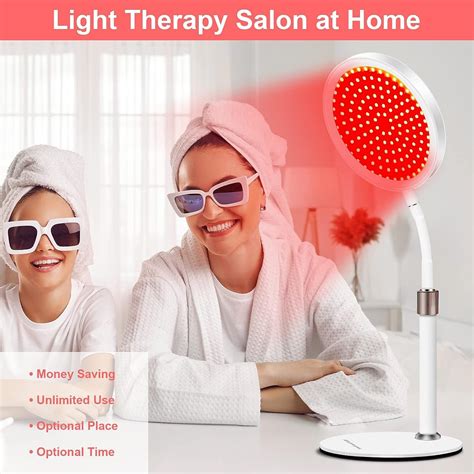 Shyineyou 660nm Red Light Therapy Lamp For Face Skin Neck Hands