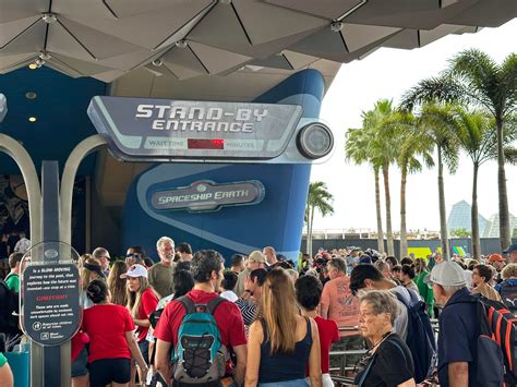 Spaceship Earth Experiencing Unusually Long Wait Times MickeyBlog