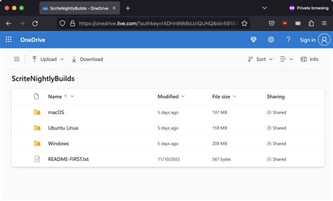 Nightly Builds Scrite