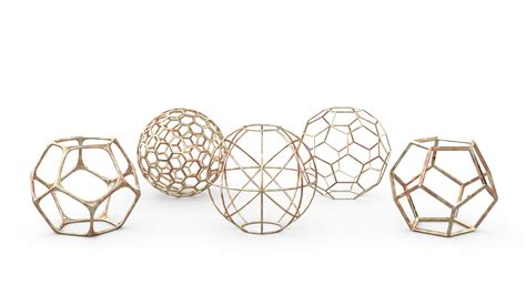 기하학적 장식 개체 구 프레임 3d 모델 12 Unknown 3ds Dae Fbx Obj Free3d